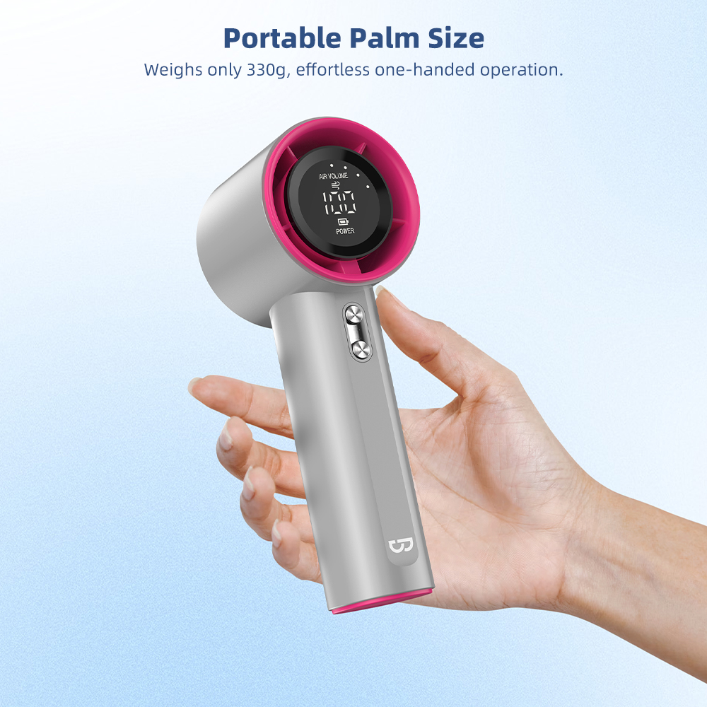 GOOJODOQ Portable Handheld Fan High Speed 100 Gear Strong Wind ...