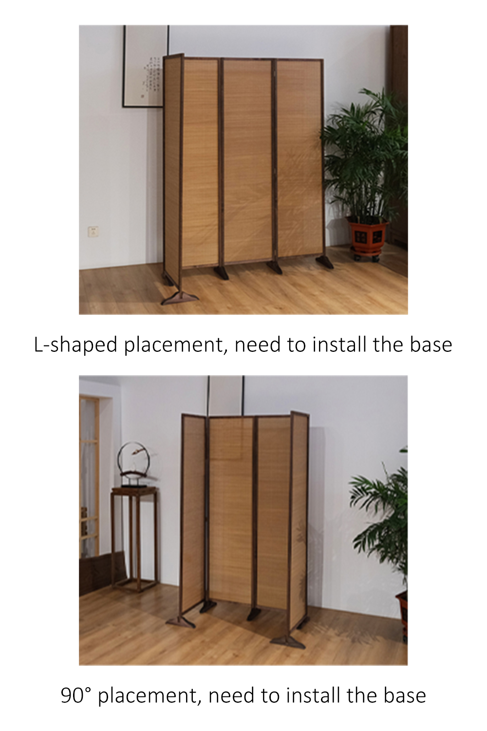 [FREE Base]⭐CLASSIC JAPANESE DIVIDER⭐Bamboo Room Divider Room Separator ...