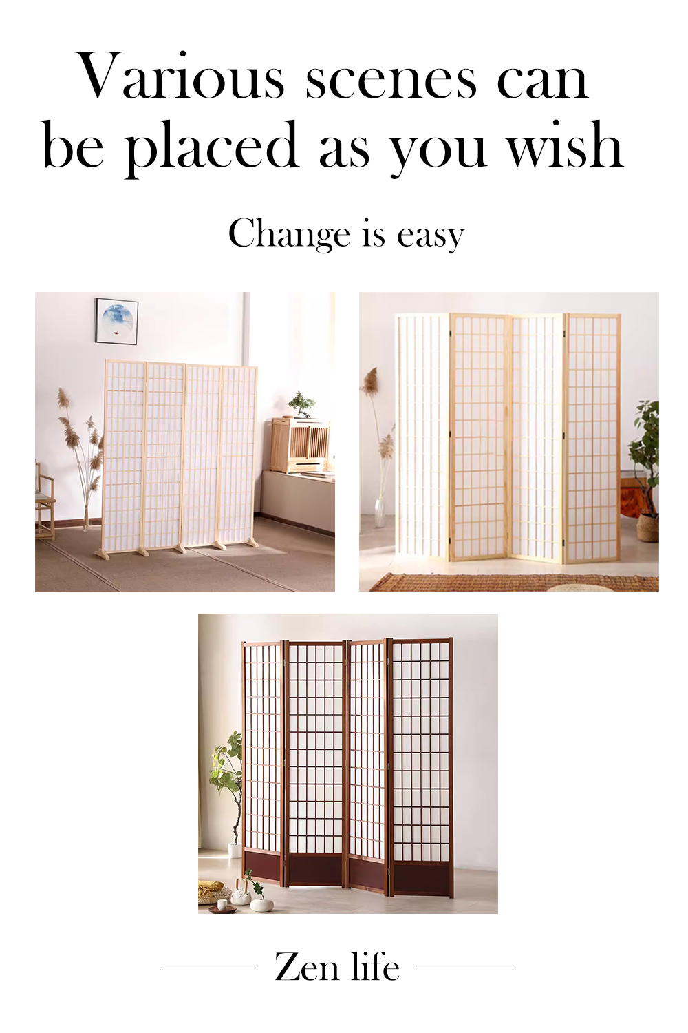 ⭐SG GREATHELP⭐Canvas Divider / Room divider/ Folding Screen / Room ...