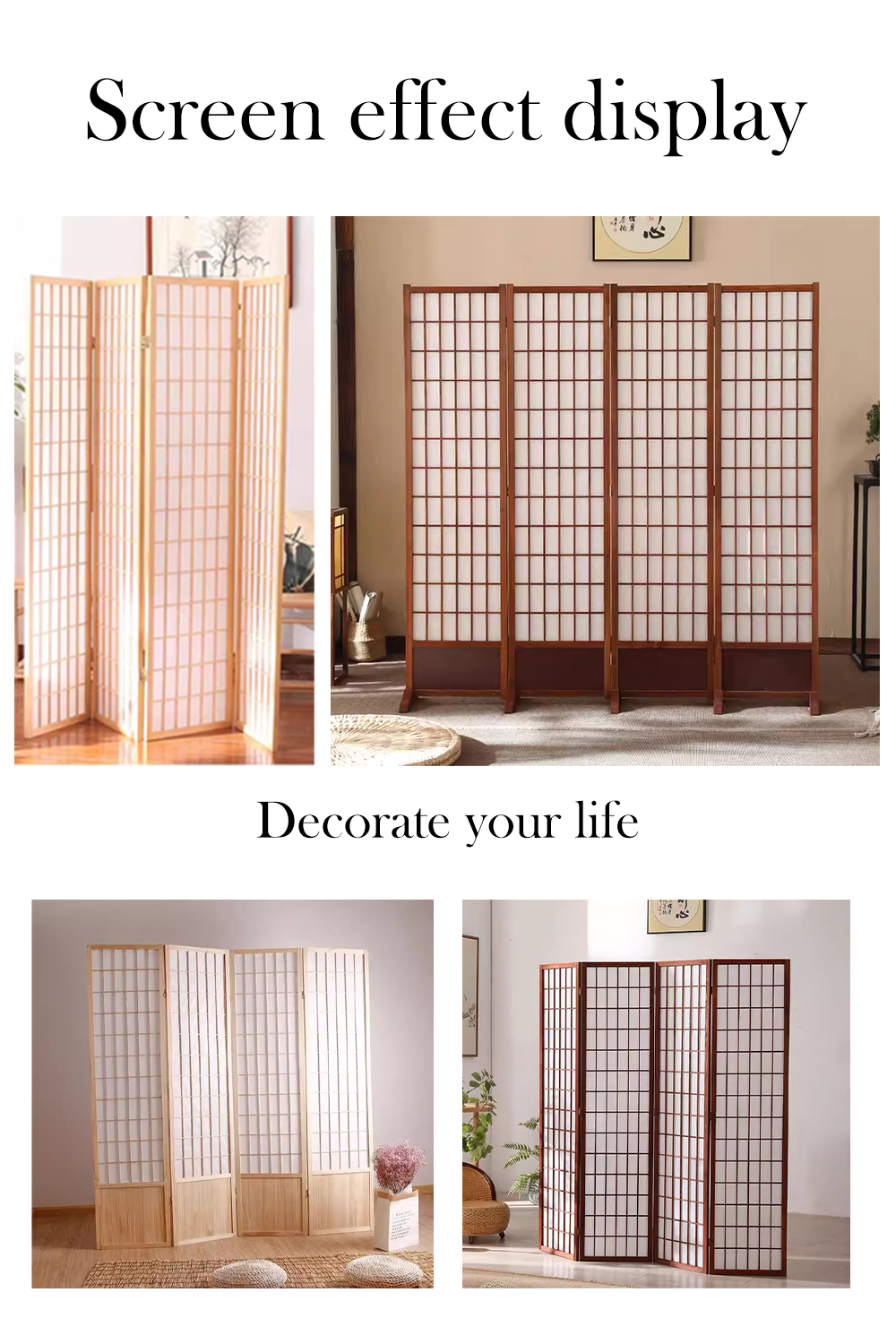 ⭐SG GREATHELP⭐Canvas Divider / Room divider/ Folding Screen / Room ...