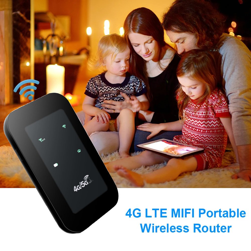4G LTE Wireless Router Portable WiFi Plug-in Card Pocket Router with ...