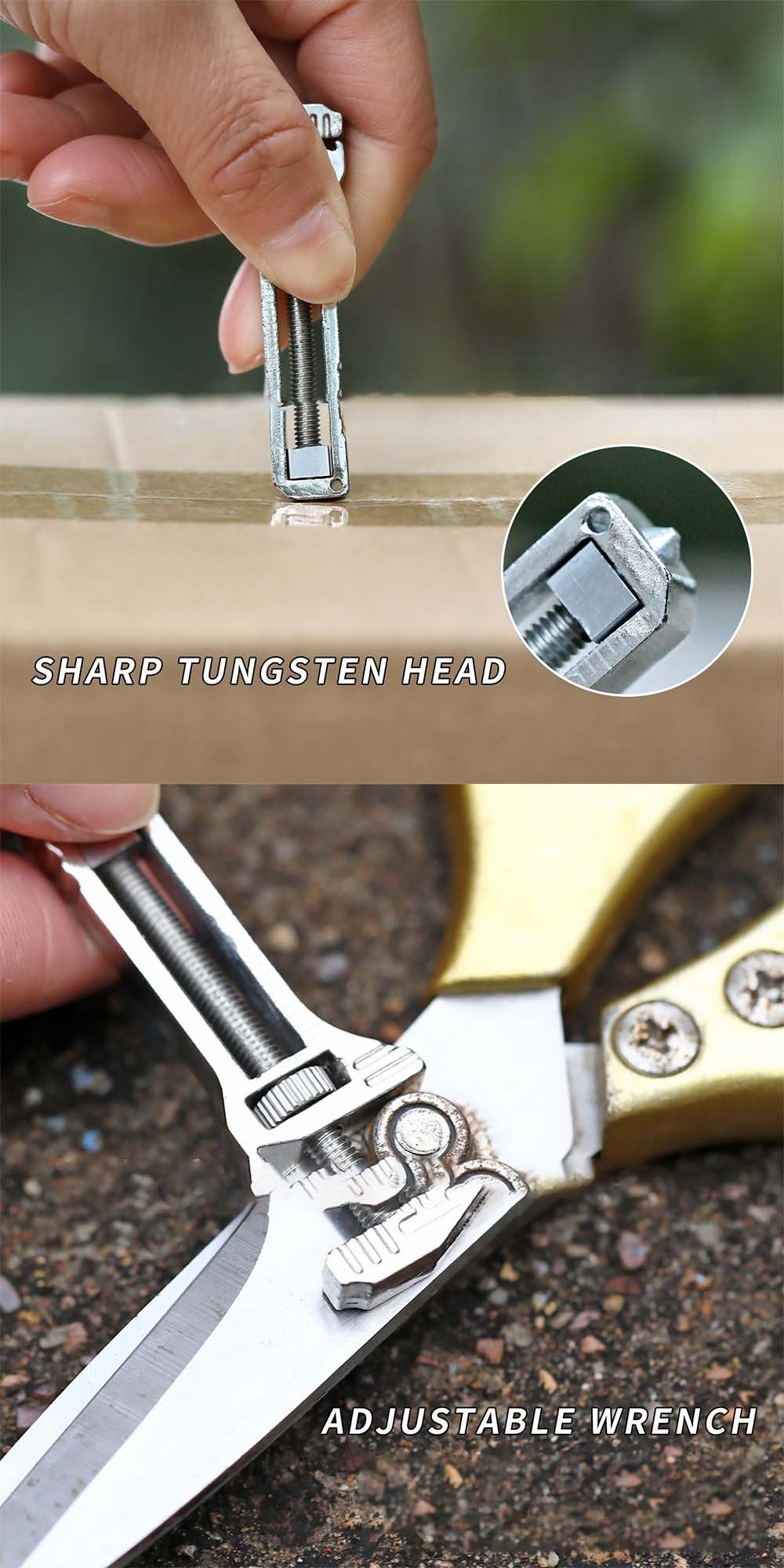 6 in1 Mini Wrench Multifunctional Tool Bottle Opening Measuring Wrench ...