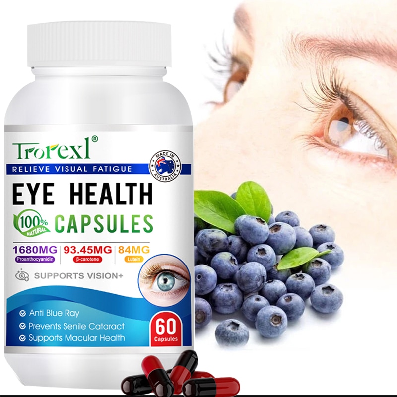 Trorexl 【Bright Eyes】Eye protection capsules carotene Protect eyesight ...