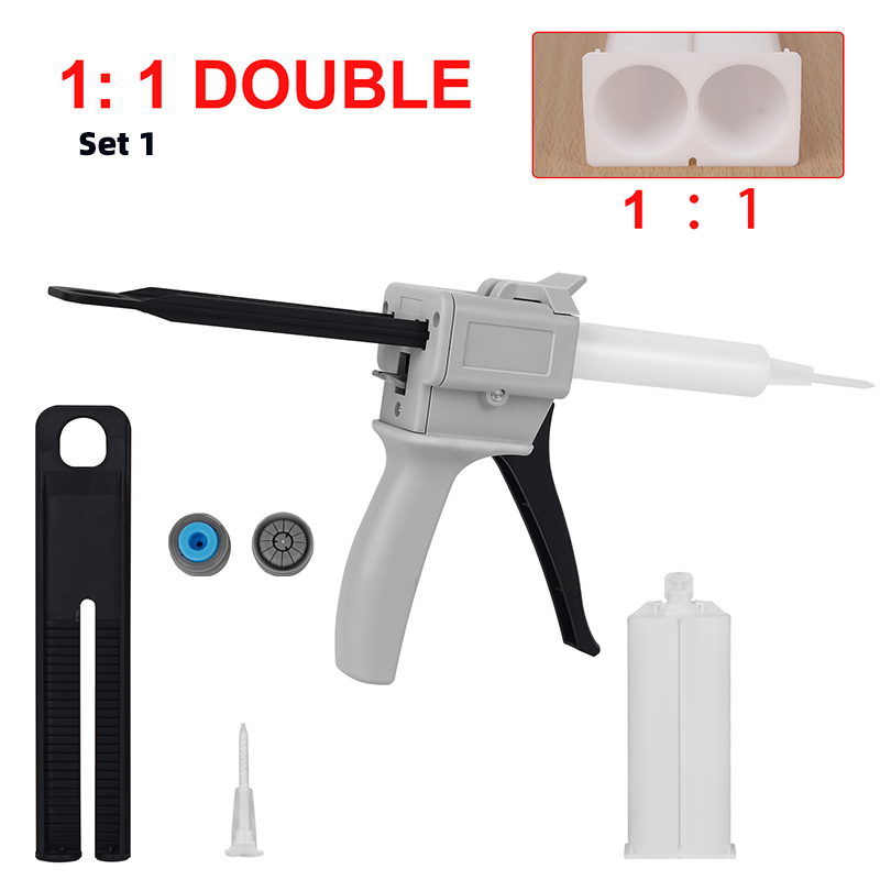 50ML AB Epoxy Glue Gun Mixed Universal 2:1 1:1 Two-Component Mixing ...