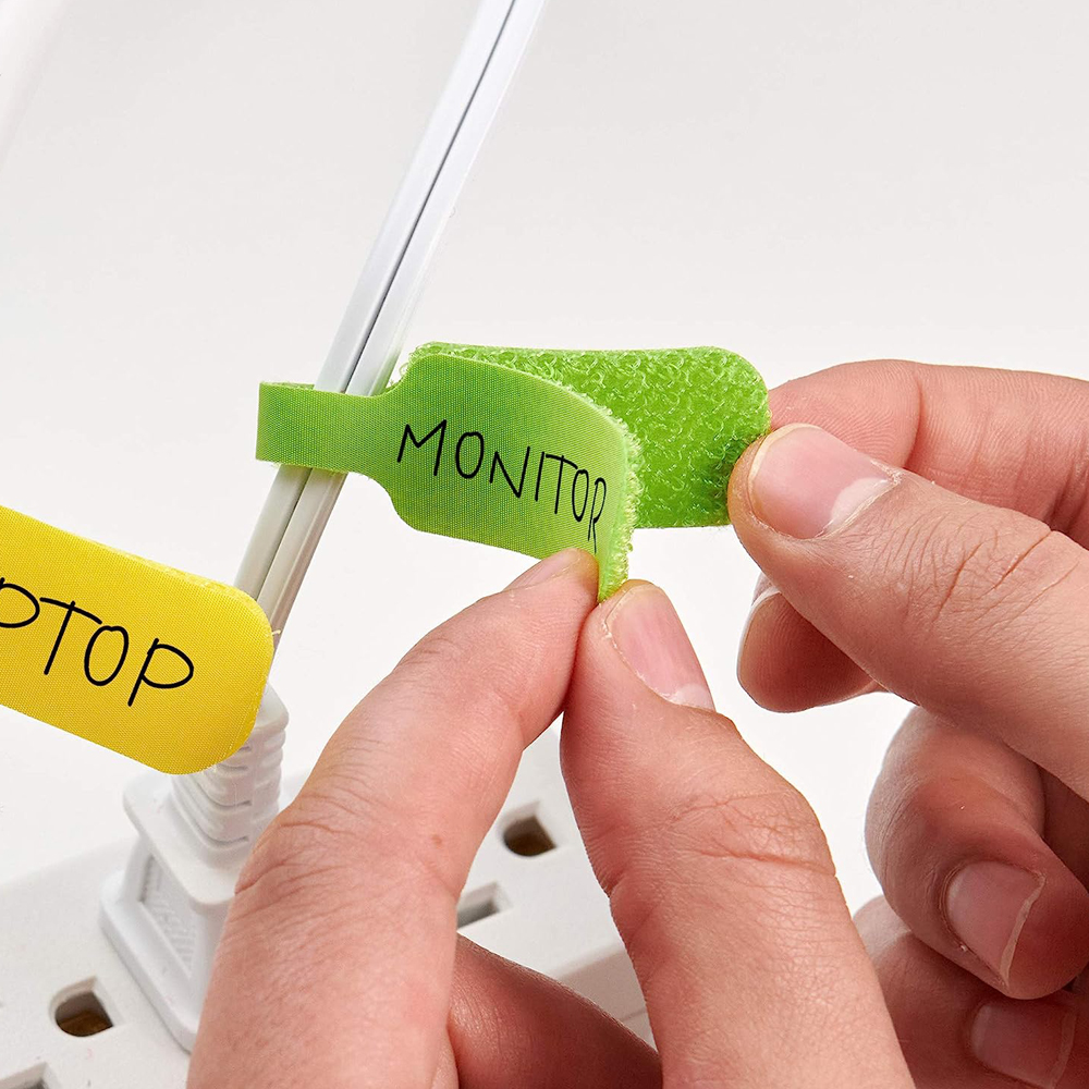 32Pcs Colorful Cable Lable Data Line Identification Fiber Wire Tag Self ...