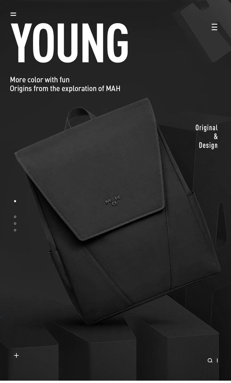 MAH 1912 Young Korean Leisure School Backpack Fashion Trend Student ...