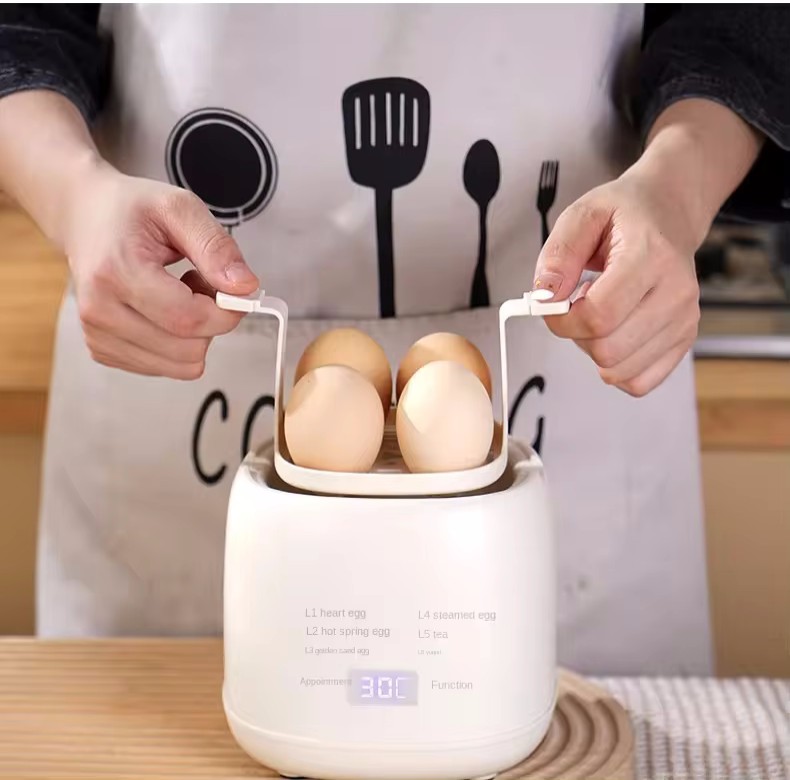 【imbeauty】New Style Electric Slow Cooker Pot With Eggs Steamer Eggs Cooker Tray 4 Eggs Capacity ...