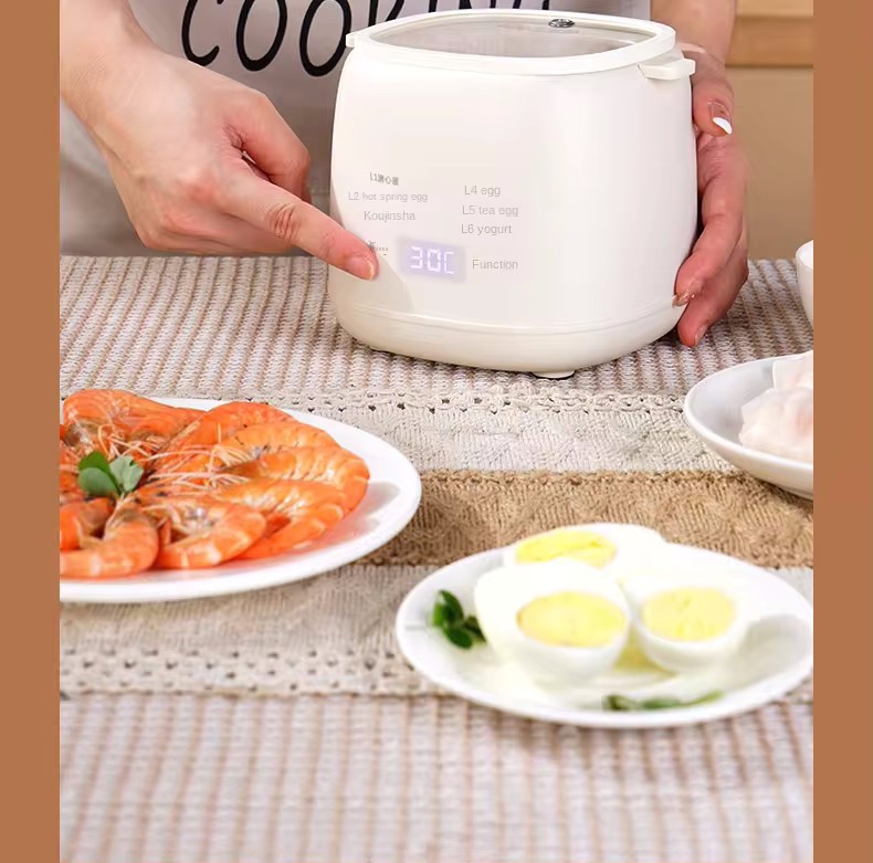 【imbeauty】New Style Electric Slow Cooker Pot With Eggs Steamer Eggs Cooker Tray 4 Eggs Capacity ...