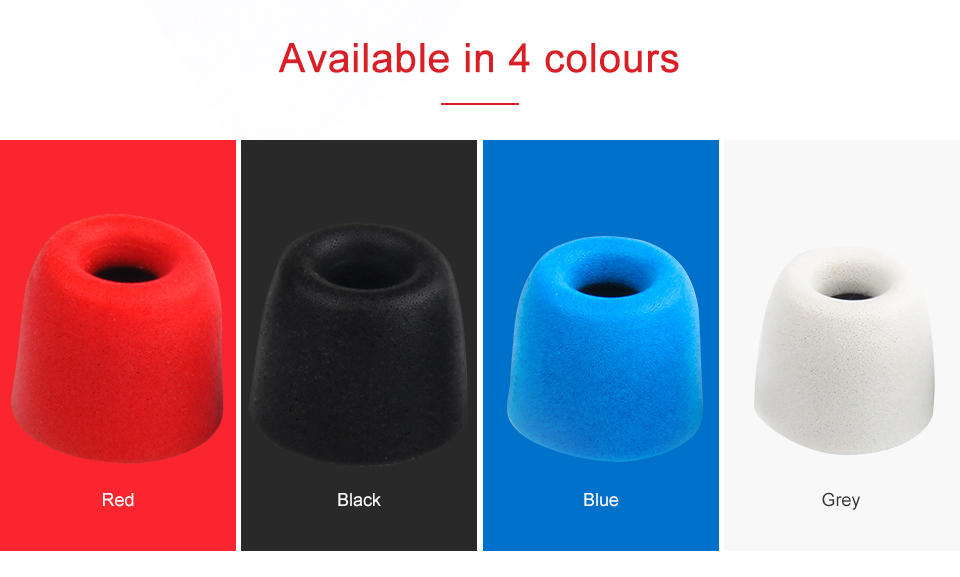 TRN 1 Set(6pcs) L/M/S 4.5mm Noise Isolating Memory Foam Ear Tip Ear ...