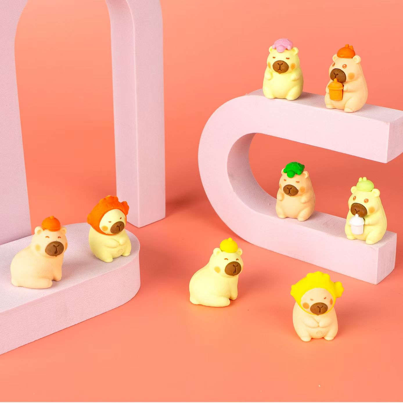 32 Capybara Pencils Erasers Blind Box mystery bag Cute Student ...