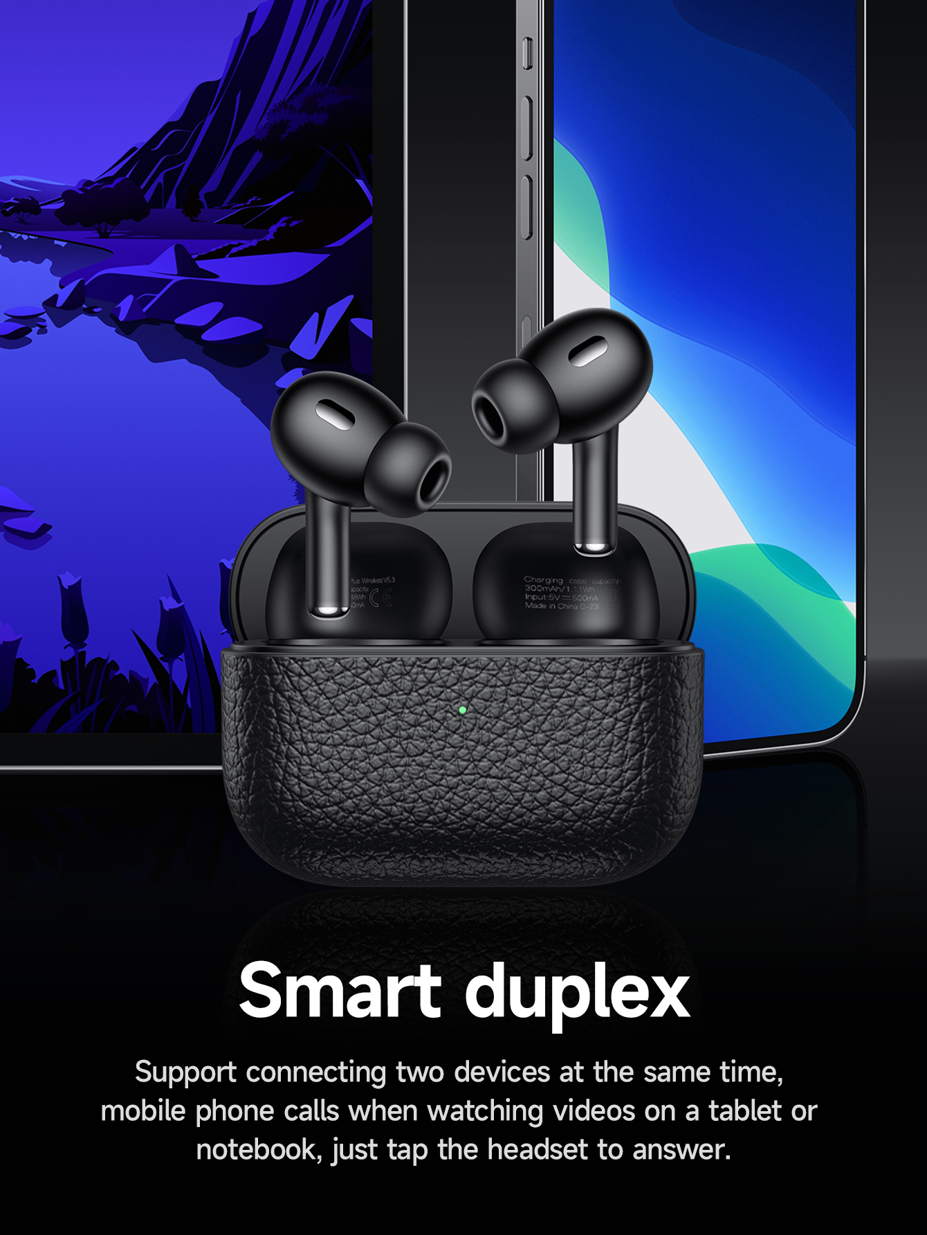 【100% Original】HOCO EQ9 Plus TWS True Wireless Earphone ANC Noise ...