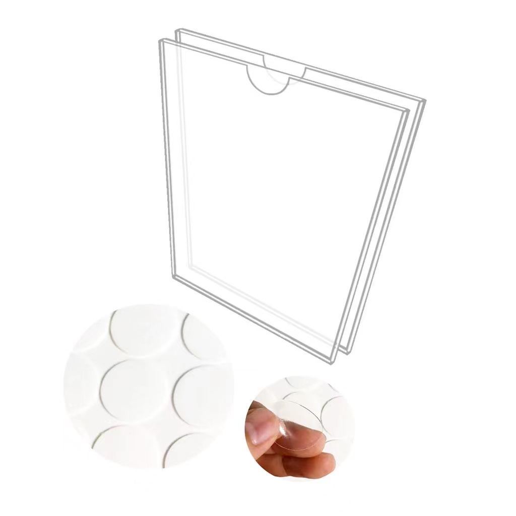 Acrylic Wall Mounted Display Sign Holder Picture Frame with Double Side ...