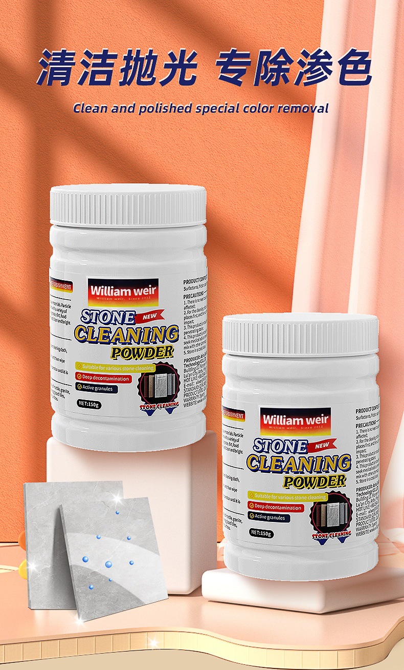 Stone Cleaning Powder Kitchen Quartz Stone Countertop Decontamination ...