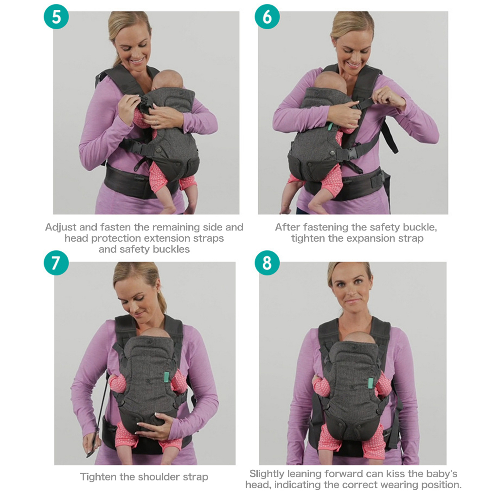 baby carrier 4 in 1 Multifunction face-in& face-out front ergonomic ...