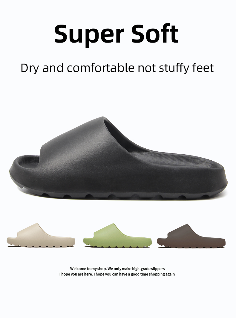 Men's Anti-Odor EVA Non-Slip Slide Sandals Lightweight Shoes for Home ...