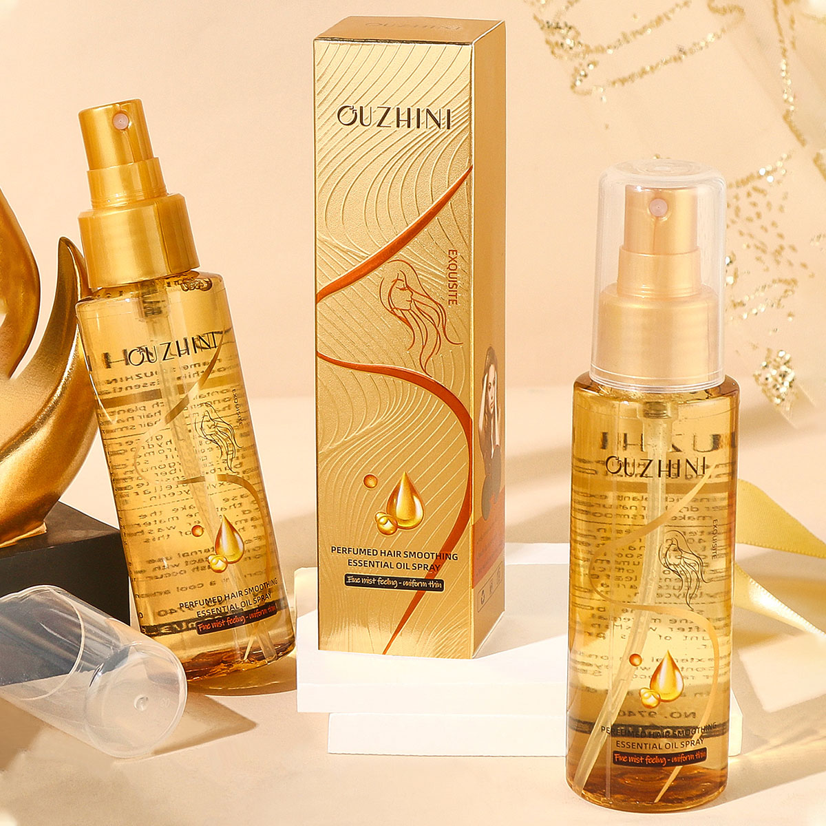 100ml Hair Care Essence Oil Spray Moisturizing Smoothing Improve Frizz ...