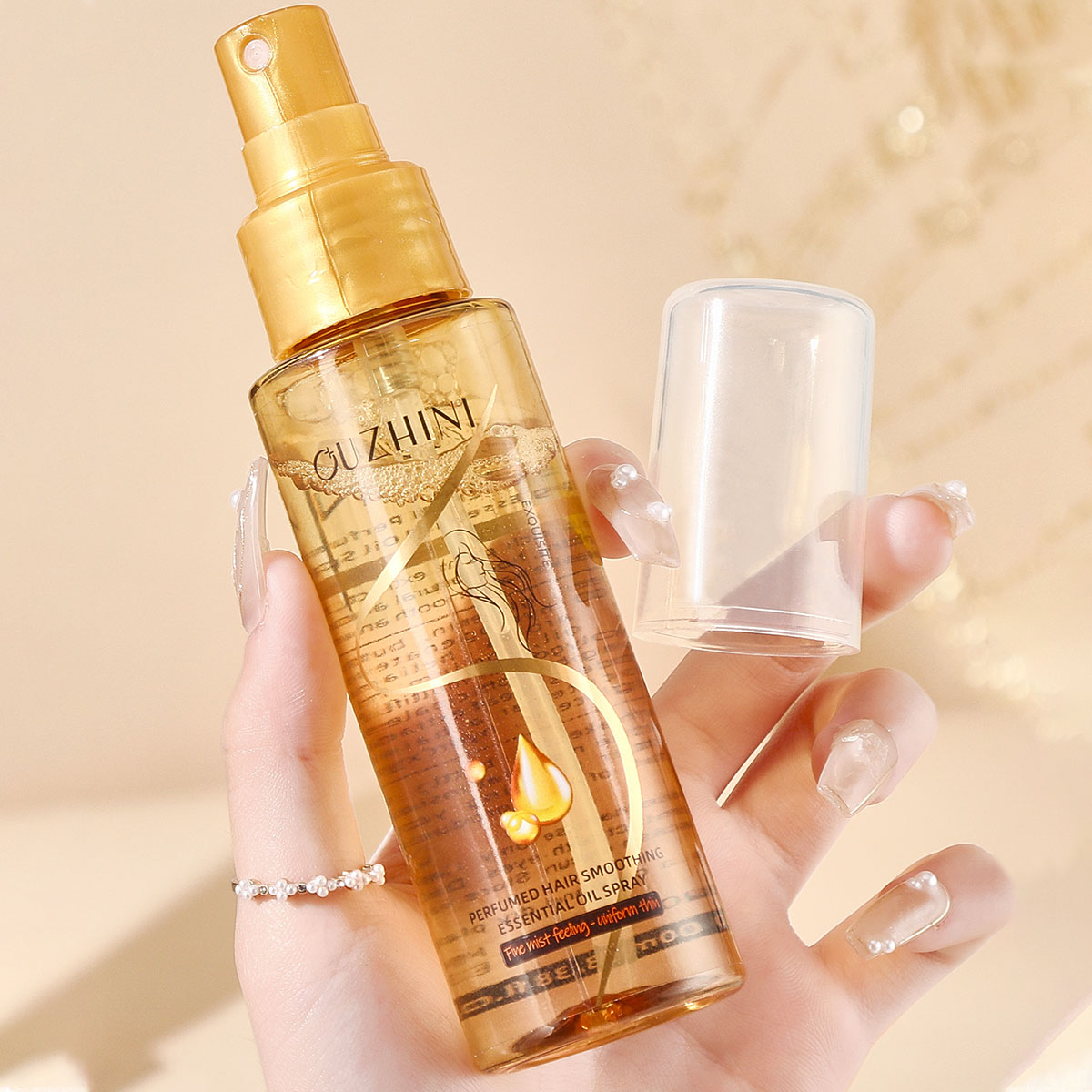 100ml Hair Care Essence Oil Spray Moisturizing Smoothing Improve Frizz ...
