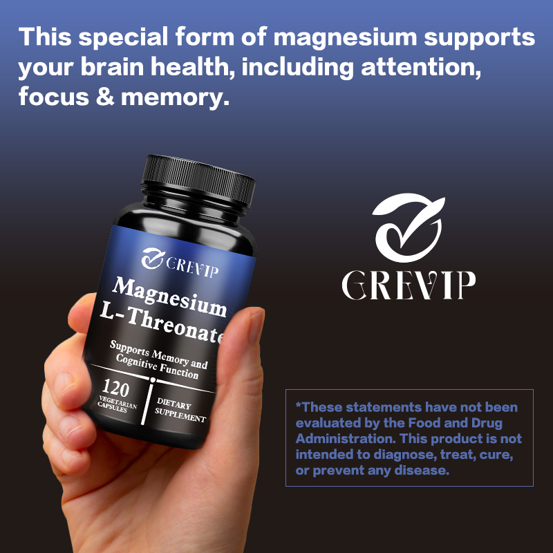 CREVIP L-Magnesium Threonate - Brain Health, Supports Memory and ...