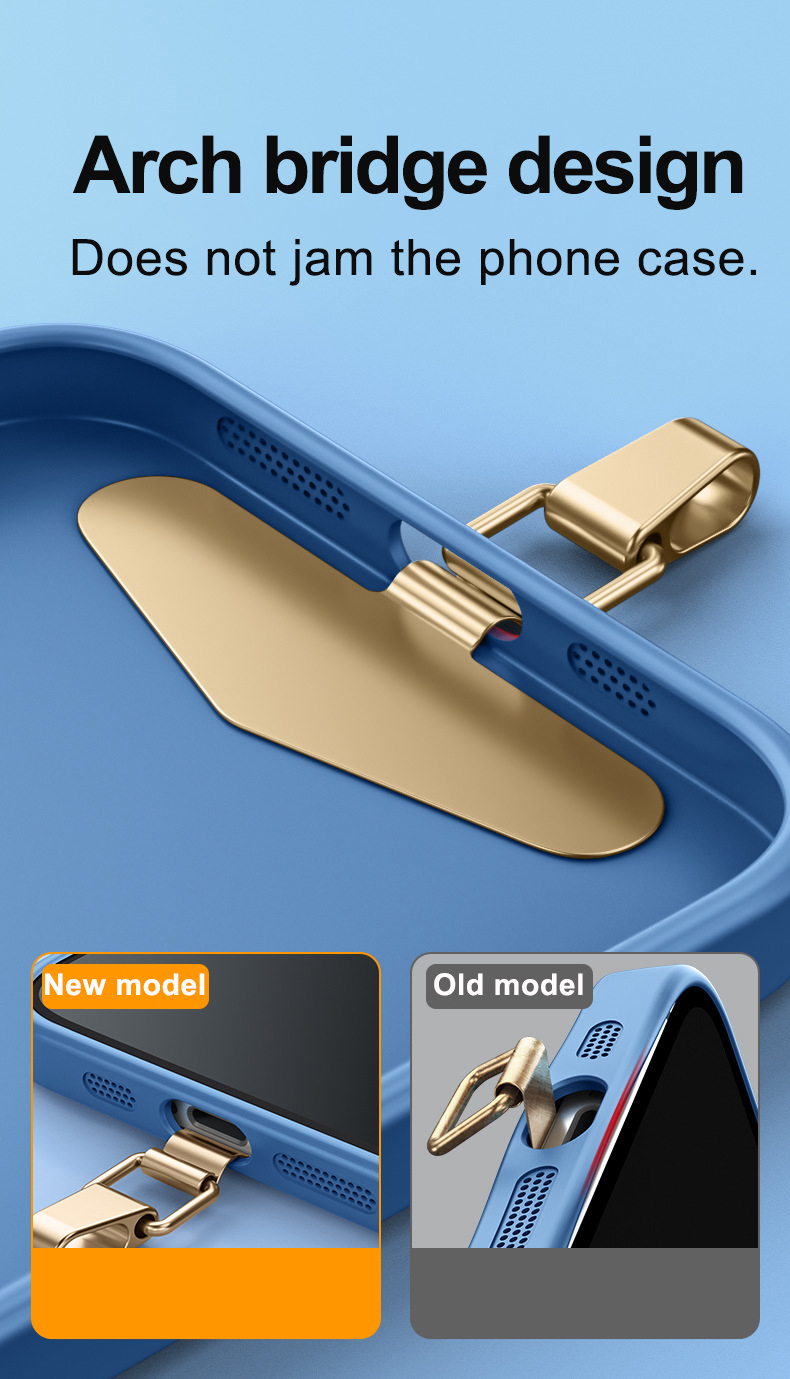Mobile Phone Gasket Mobile Phone Lanyard Clip Stainless Steel Ultra ...