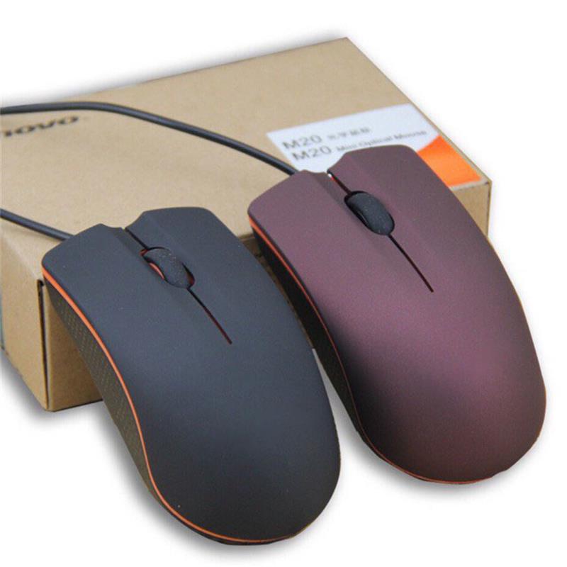 hot selling# Lenovo M20 USB Wired mini Mouse 1200 DPI Optical Mouse For ...