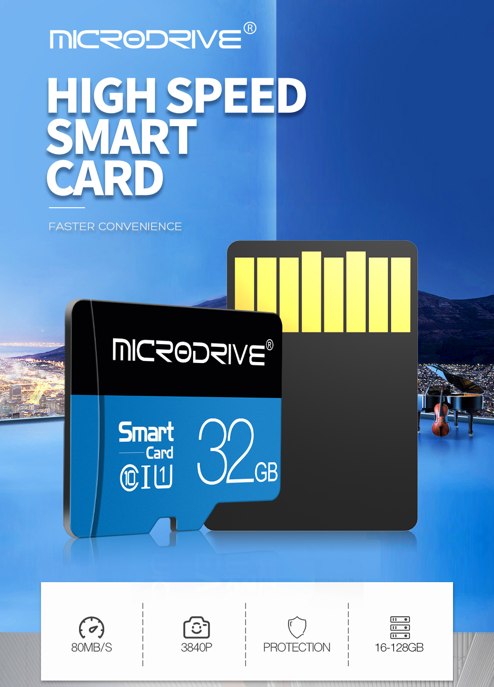 8GB 16GB 32GB 64GB 128GB 256GB TF Memory Card for Phone Camera Dash Cam ...