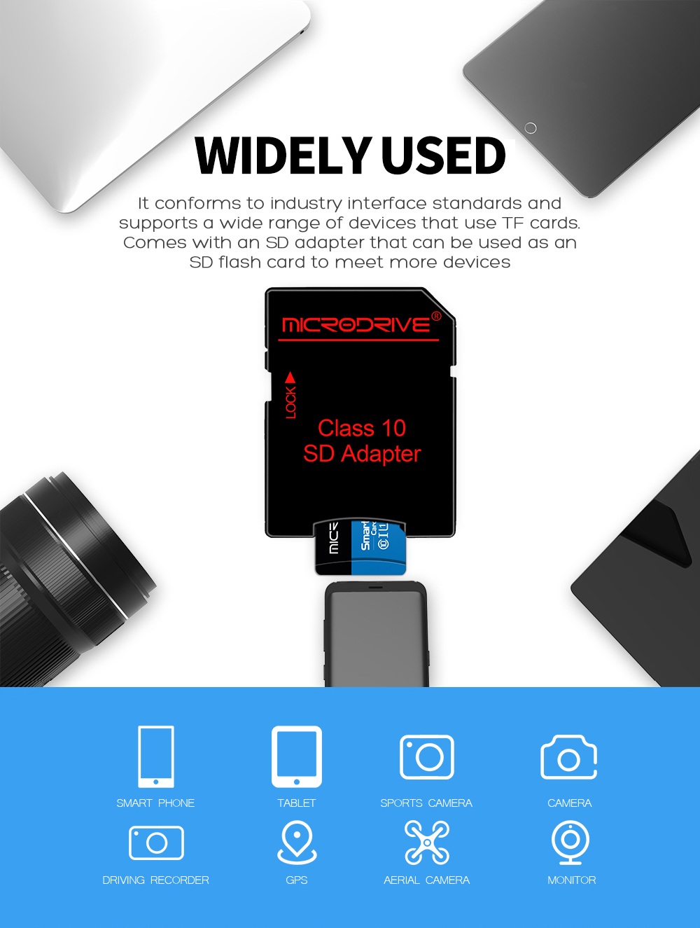 8GB 16GB 32GB 64GB 128GB 256GB TF Memory Card for Phone Camera Dash Cam ...