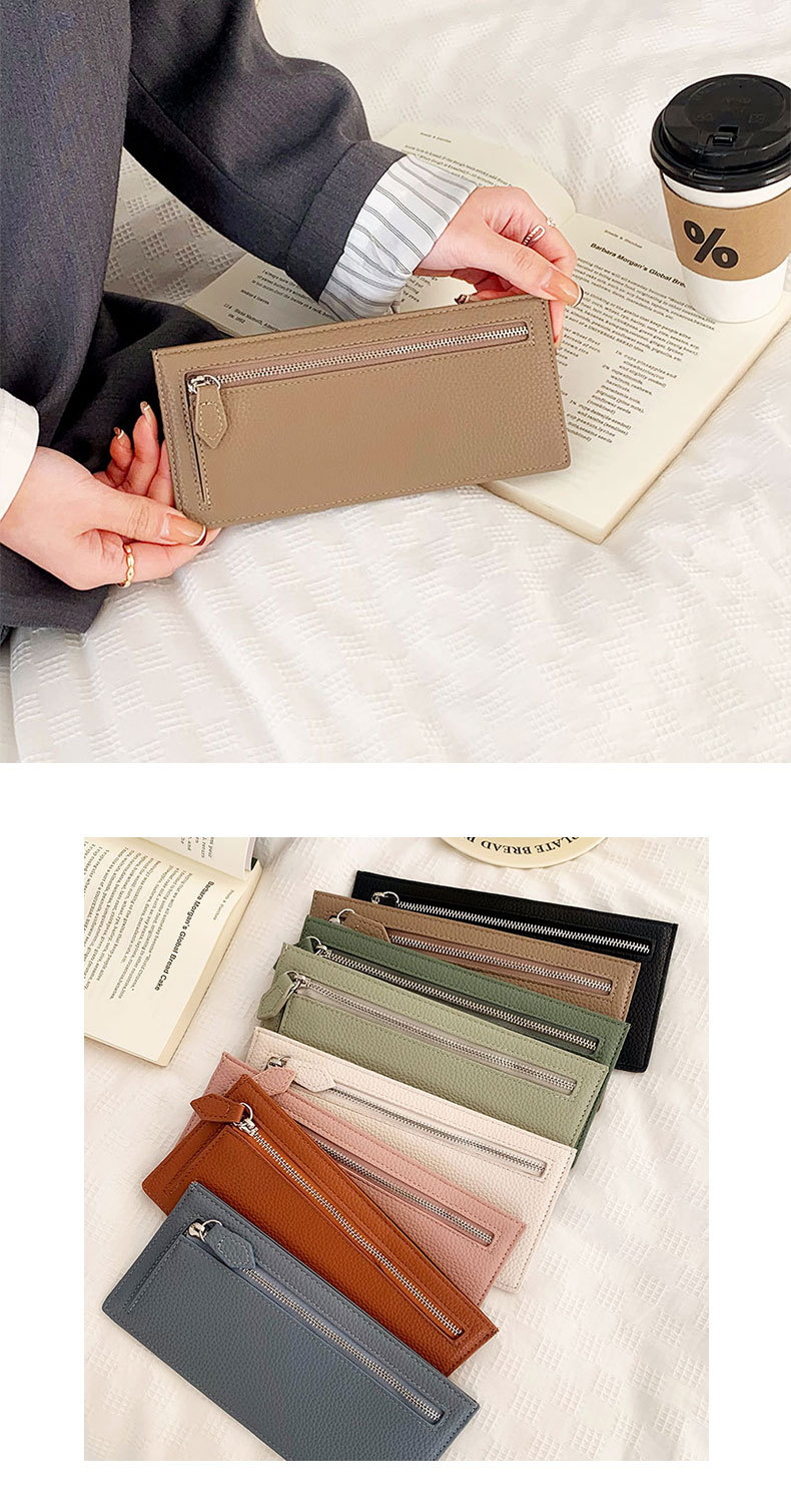 2024 New Style Genuine Leather Wallet Women Long Wallet Ultra-Thin ...