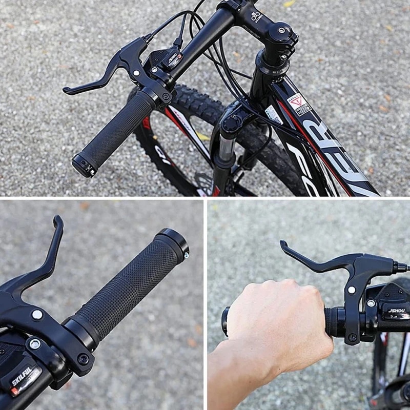 Lock-On Bike Grips - Non-Slip Rubber Handlebar Grips with Double ...