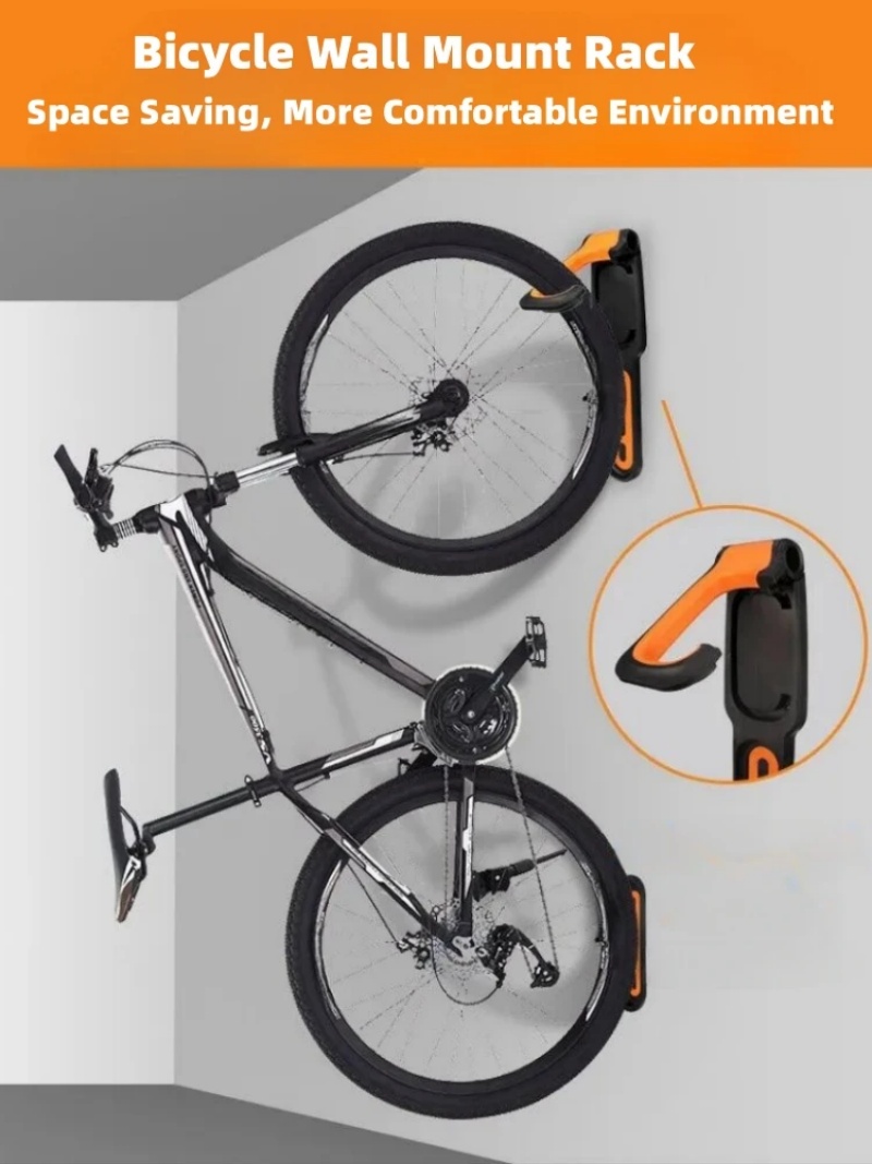 Bicycle Wall Mount Rack Foldable Vertical Bike Rack Wall Mounted ...