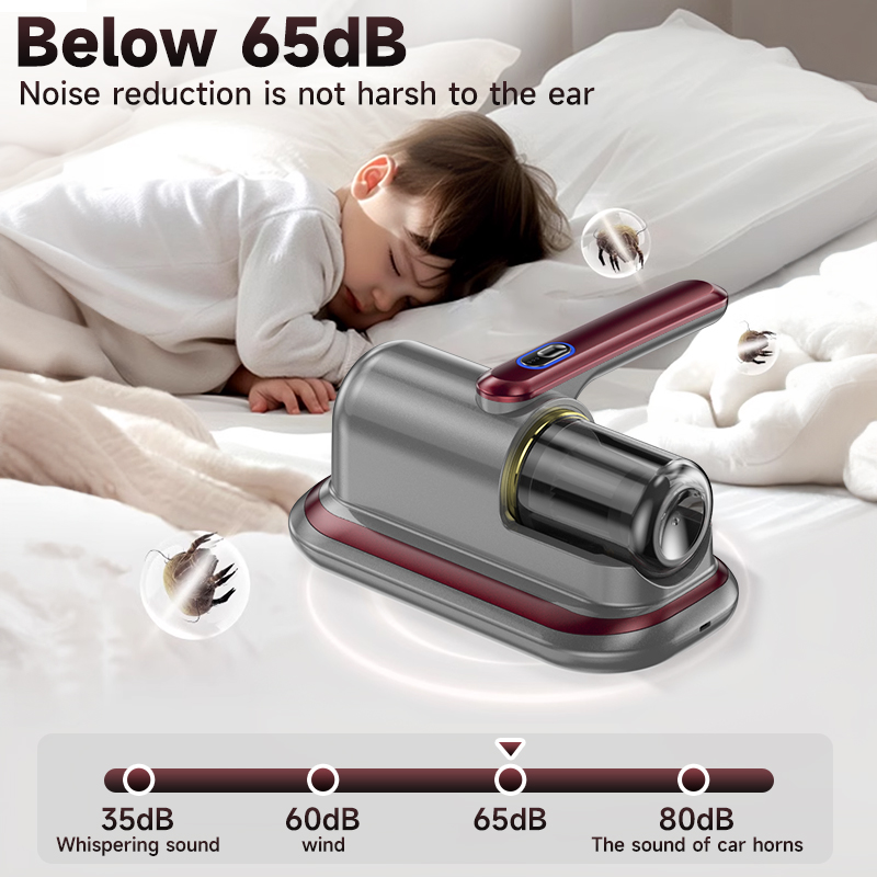 39000PA Dust Mite Vacuum Cleaner UV Light 99% Sterilization for Bedding ...
