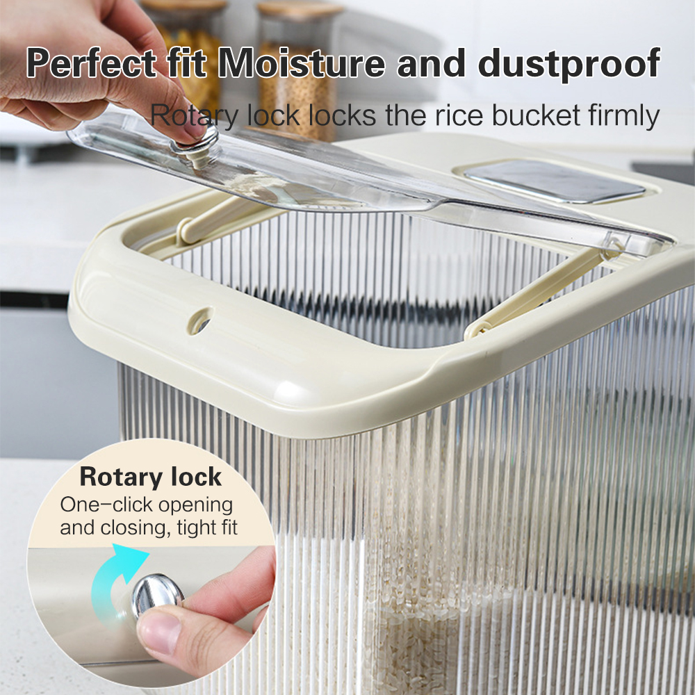 Kitchen Rice Bucket Insect-proof and Moisture-proof Storage Tank ...