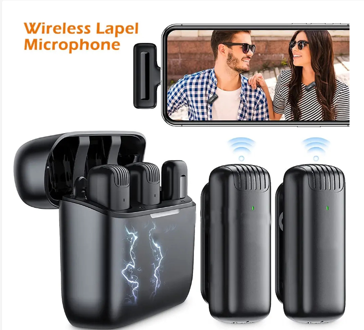 [Shopee Choice] Wireless Lapel Microphone Portable Mini Mic with ...