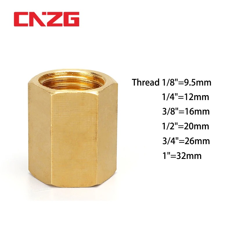 Brass Fitting 1/8" 1/4" 3/8" 1/2" Male to Female BSP Thread Pipe ...