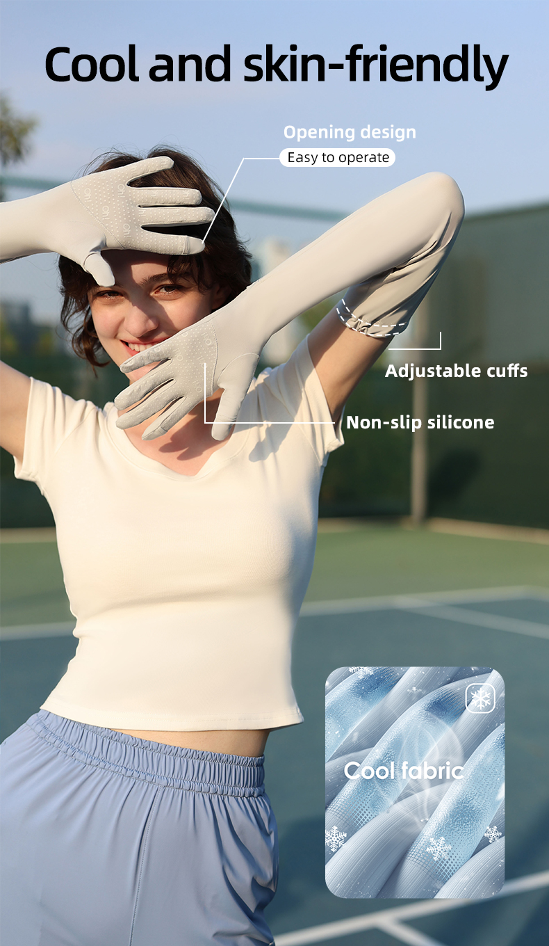 Ohsunny Ultra-Long CoolFeeling Sunscreen Sleeve Anti-UV Sun Protective ...