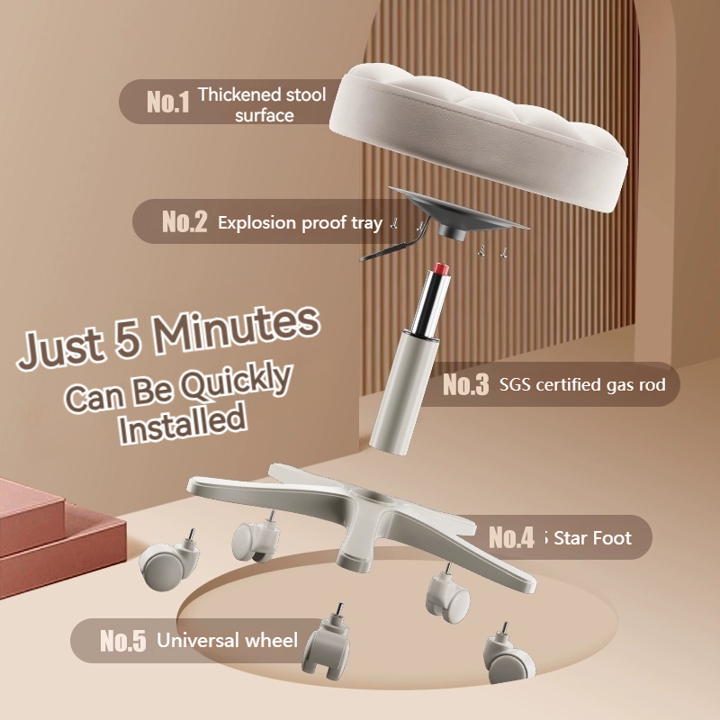 Bar Stool Computer Stool Rotating High-foot Bench Chair High Chair ...