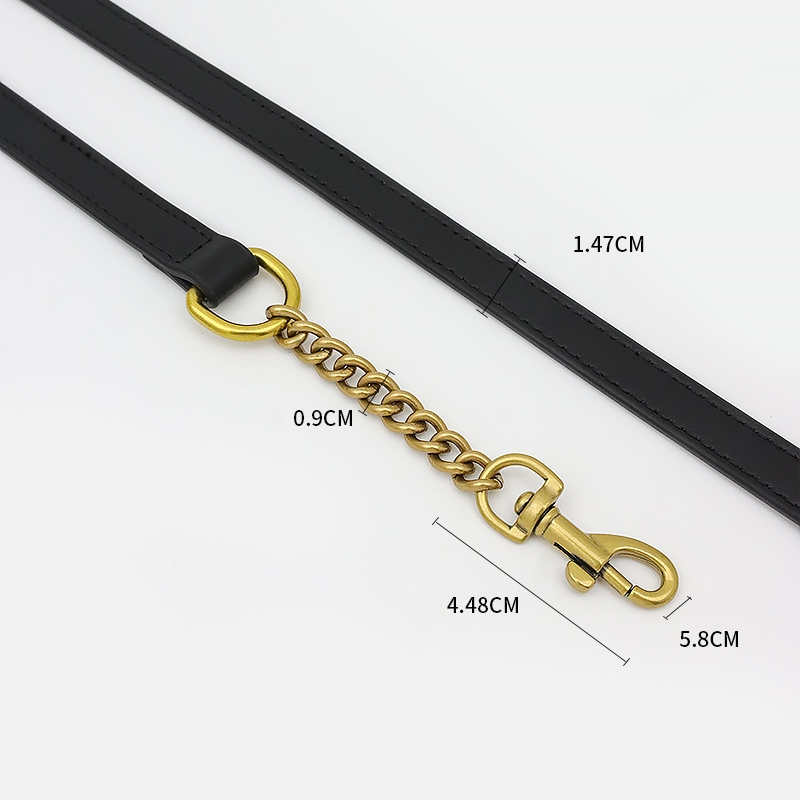 120 CM High Quality Metal + Genuine Leather Female Purse Shoulder Bag ...