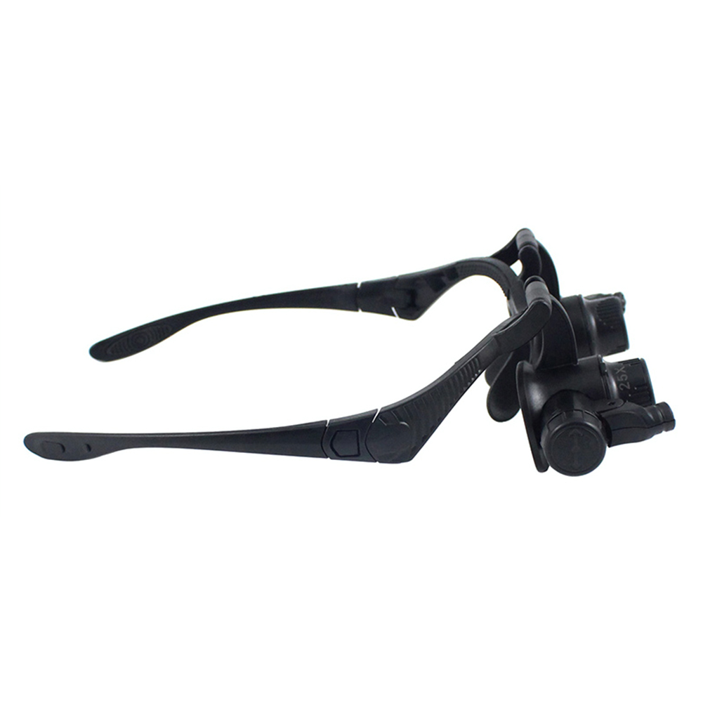 Headband 10X 15X 20X 25X LED Light Glasses Magnifier Watchmaker Jewelry ...