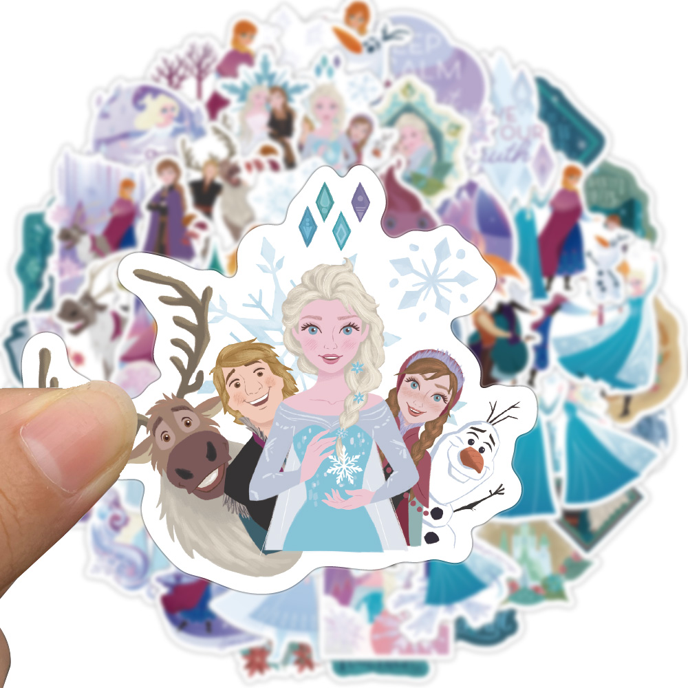 [Large Stickers]50PCS Disney Frozen Anna Elsa Movie Stickers ...