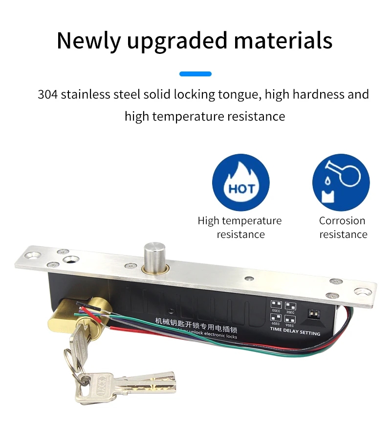Solenoid Lock DC12V-24V Electric Bolt Keyless Electric Smart Deadbolt ...