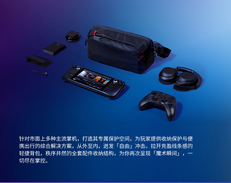 Tomtoc Steam Deck Storage Messenger Bag ROG Ally Storage Bag Protective ...