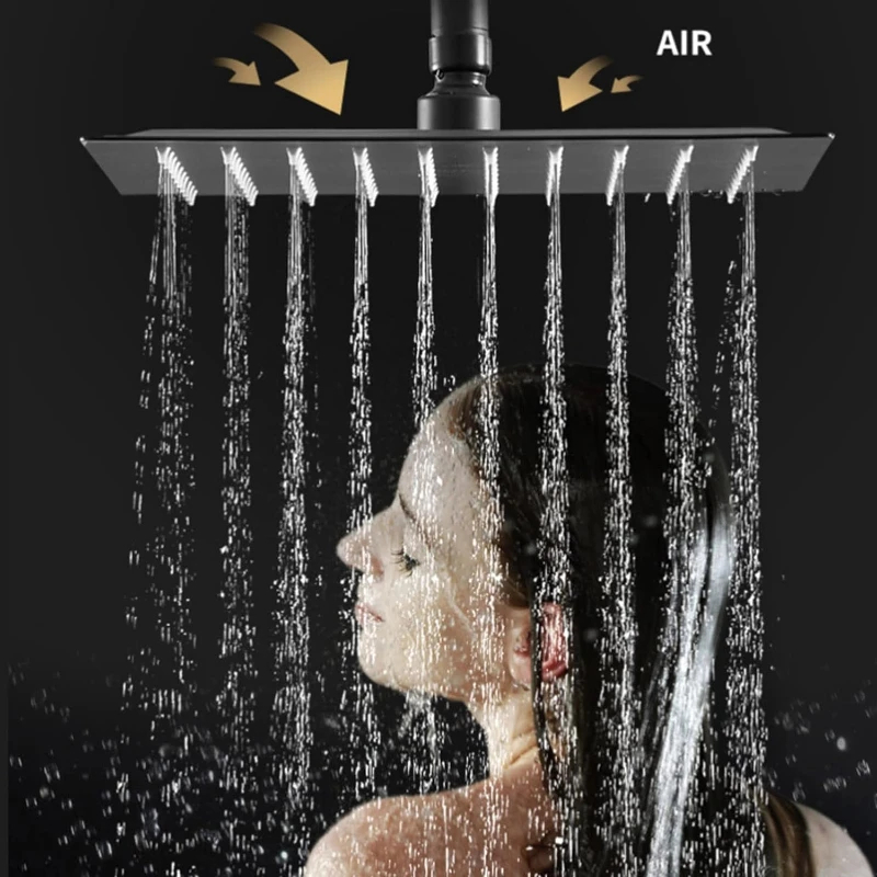 {SG Stock}Black European Shower Bathroom Lift Shower Shower Shower Wall ...