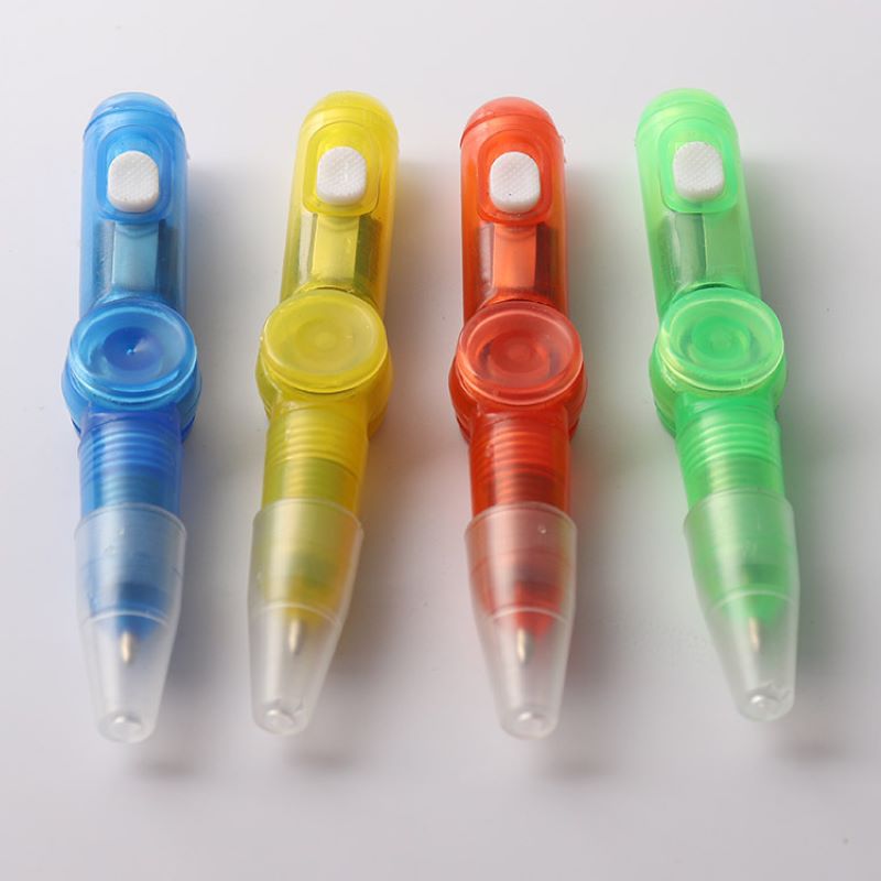 Multifunction Flash Toys Pen Relieve Stress Toys Hand Rotary Ballpoint ...