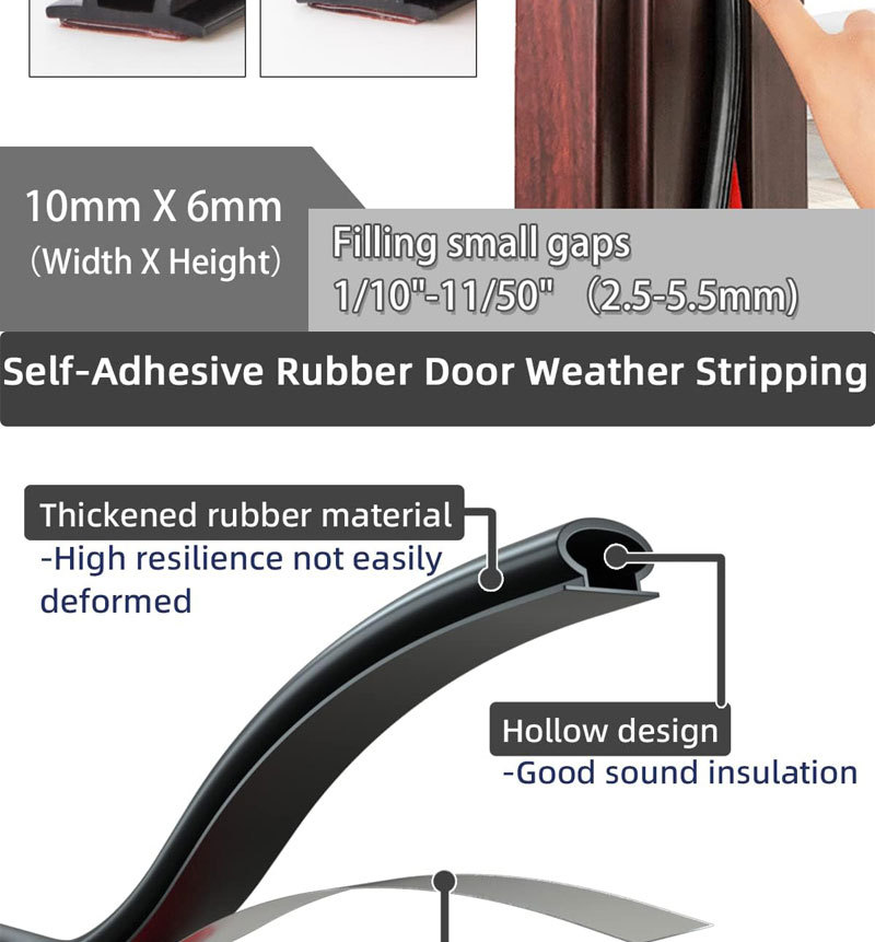 Rubber door stickers waterproof dustproof soundproof window rubber ...