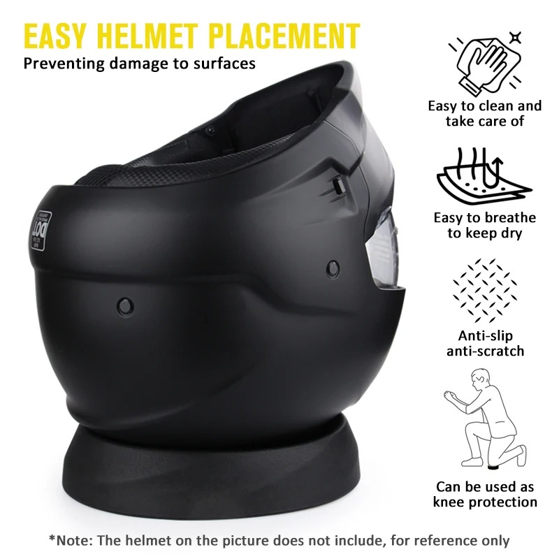 SOMAN Motorcycle Helmet Stand Helmet Service Pad Helmets Support Donut ...