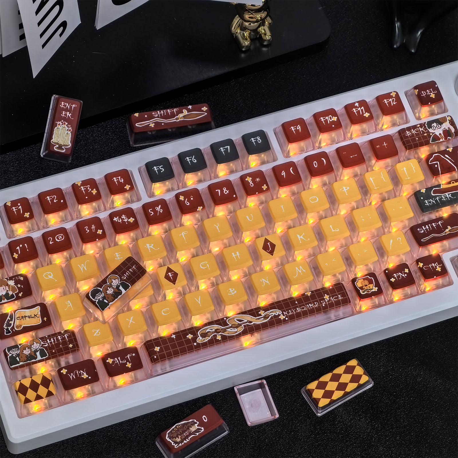 Harry Potter Theme Pudding Translucent Keycaps 116 Keys ASA Profile ...