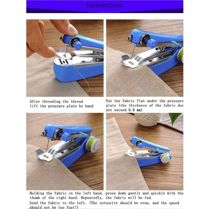 Home Handheld Portable Mini Manual Sewing Machine Handheld Pocket ...