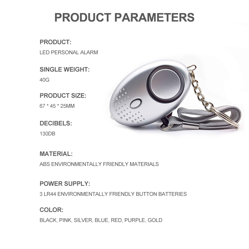 130dB House Alarms Emergency Self-Defense Keychain for Women and ...