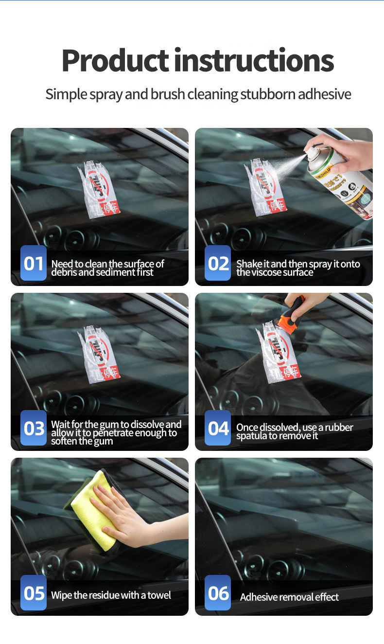 Ultra Strong Adhesive Remover Spray Magic Clean Tape Sticker Residue ...