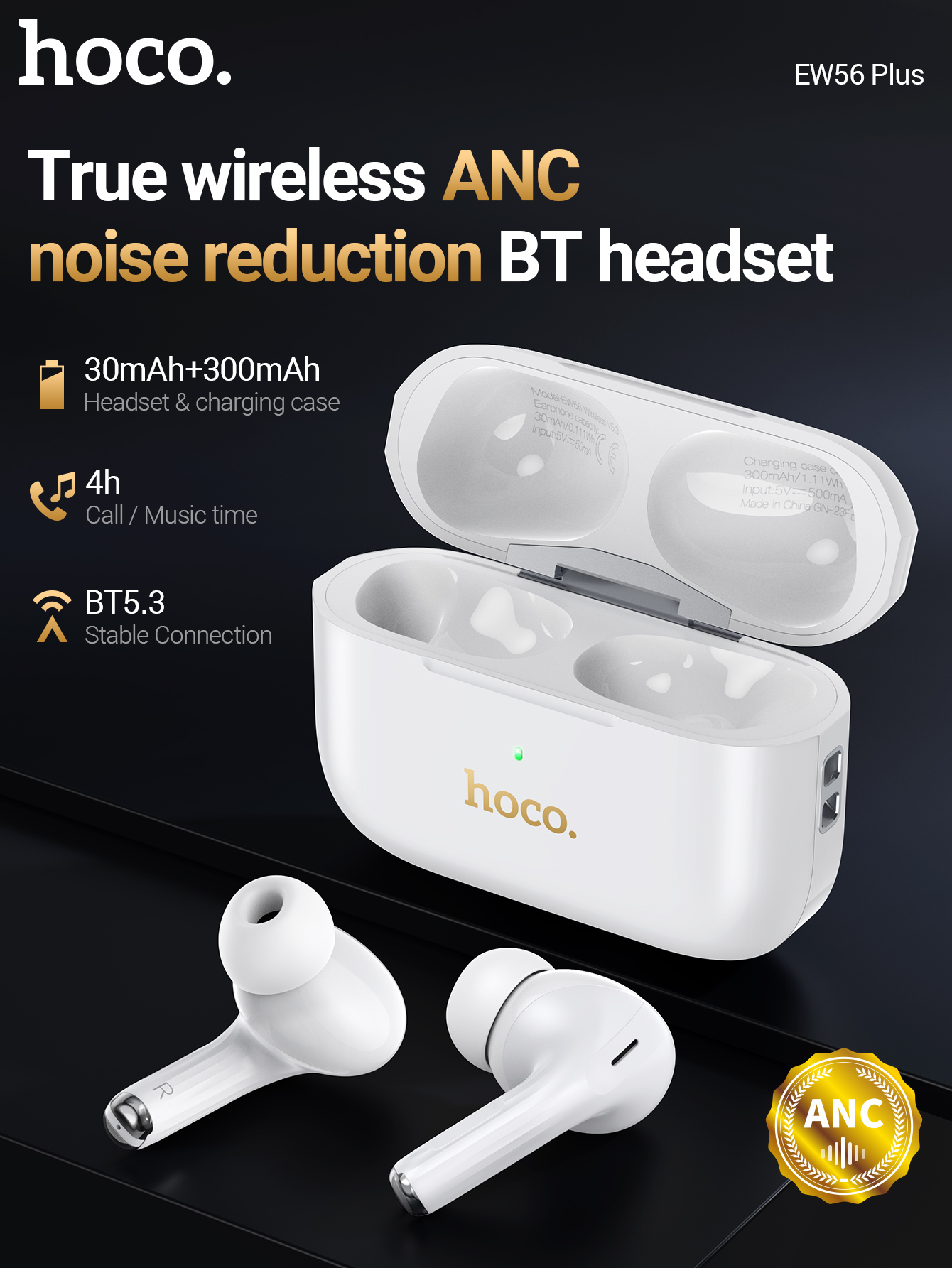 [Ready Stock] HOCO EW56 Plus True Wireless Bluetooth Earphone Bluetooth ...