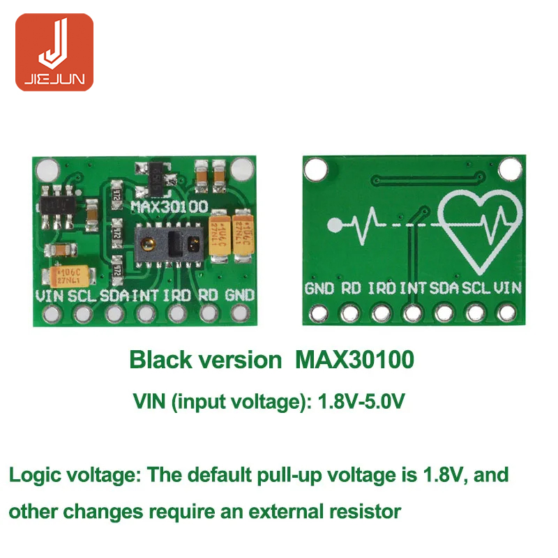 MAX30100 MAX30102 Heart Rate Sensor Module Puls Detection Blood Oxygen ...